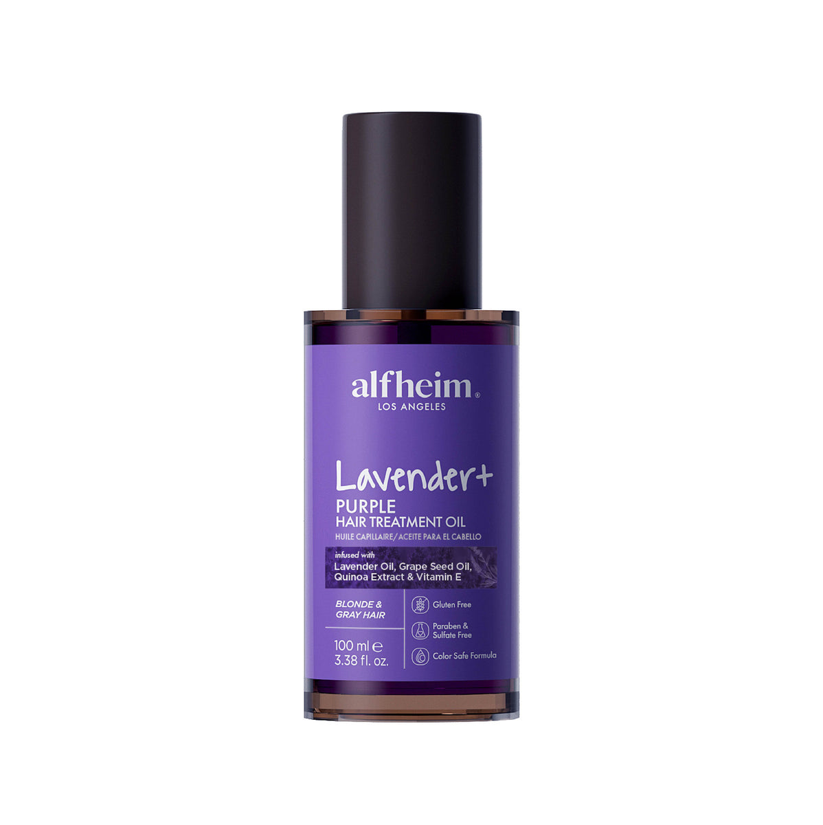 Lavender+ Purple Hair Oil 3.38 fl. oz. | Shine Booster & Brass Neutral ...